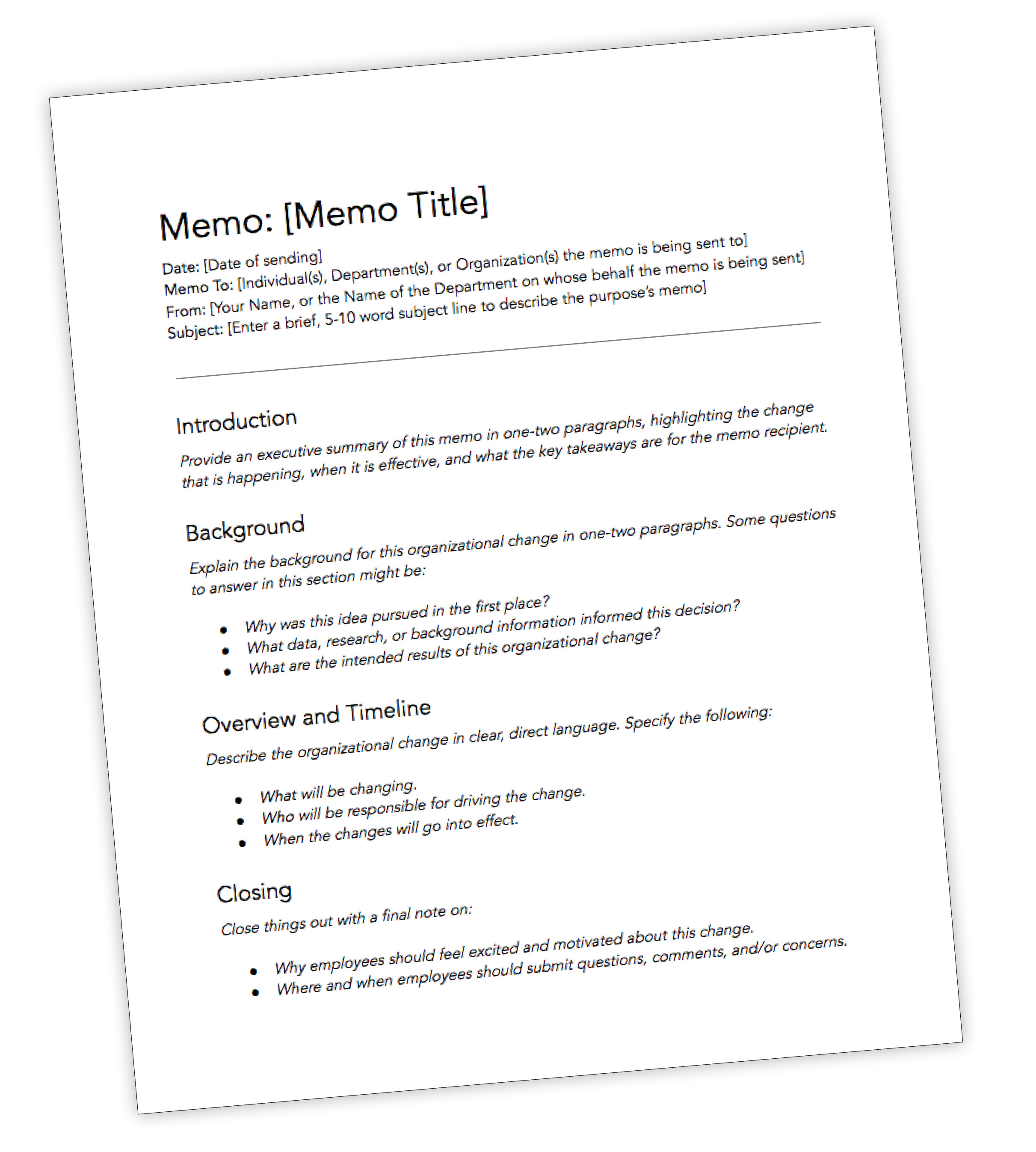 How to Write a Proper Memo | Office Plus Blog